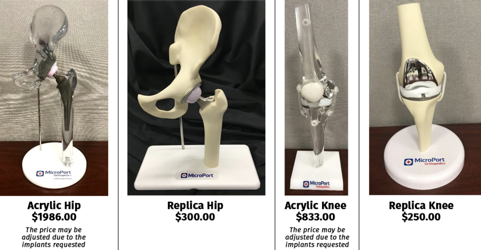 Educational Model Order Form ⋆ Microport JAM